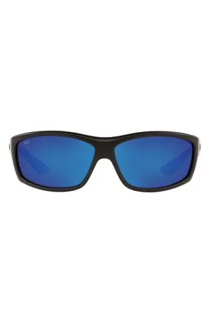 COSTA DEL MAR Costa Del Mar 65mm Polarized Sunglasses Black Silver