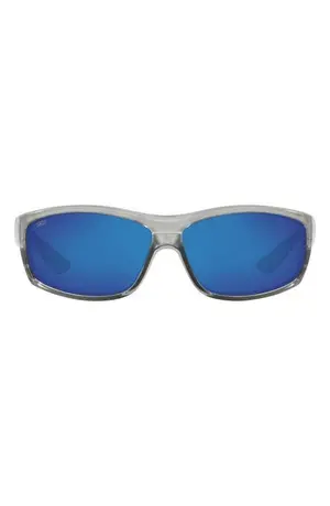 COSTA DEL MAR Costa Del Mar 65mm Polarized Sunglasses Blue Silver