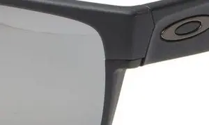 Oakley 60mm Polarized Square Sunglasses - Matte Black/ Black Polarized