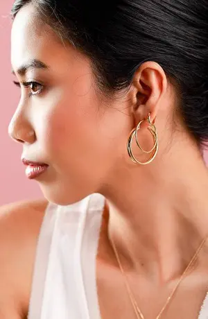 Bony Levy 14k Gold Hoop Earrings