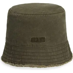 ALLSAINTS Frayed Edge Bucket Hat Khaki