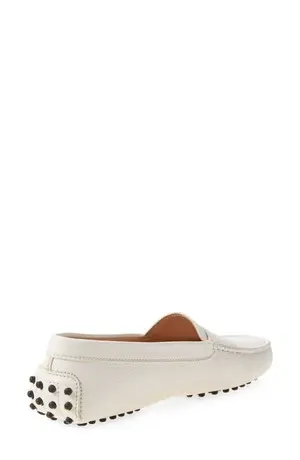TOD'S Gommini Driving Loafer - Ivory Leather