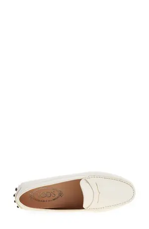 TOD'S Gommini Driving Loafer - Ivory Leather