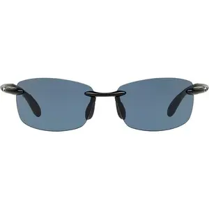COSTA DEL MAR 60mm Polarized Rimless Sunglasses - Black