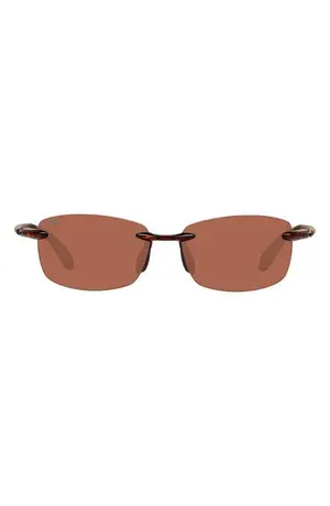 COSTA DEL MAR 60mm Polarized Rimless Sunglasses Tort