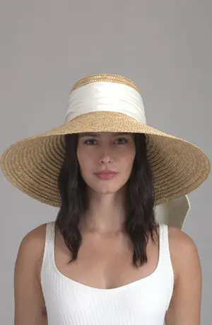 Eugenia Kim Mirabel Bow Straw Hat - Natural