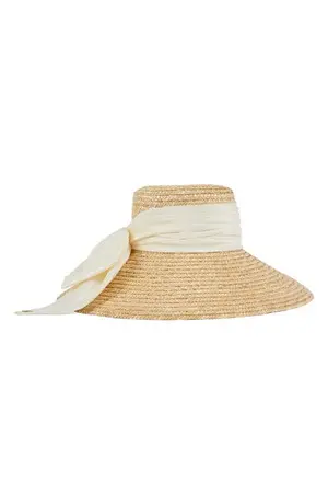 Eugenia Kim Mirabel Bow Straw Hat - Natural