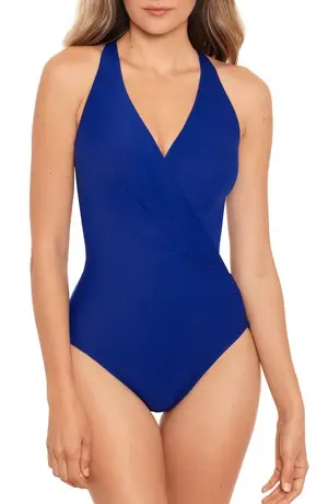Miraclesuit Miraclesuit® Wrapsody One-Piece Swimsuit Azul Blue