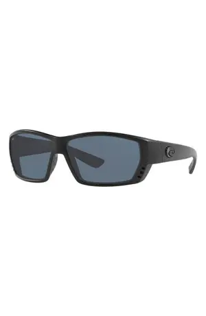 COSTA DEL MAR 62mm Square Frame Sunglasses - Black