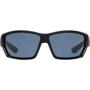 COSTA DEL MAR Costa Del Mar 62mm Square Frame Sunglasses Matte Black