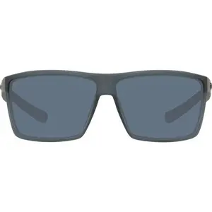 COSTA DEL MAR Costa Del Mar 63mm Polarized Oversized Rectangle Sunglasses Grey