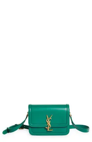 Saint Laurent Small Solferino Leather Shoulder Bag New Shamrock