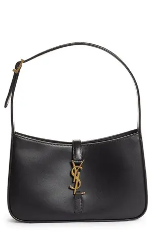 Saint Laurent Le 5 À 7 Leather Hobo - Nero