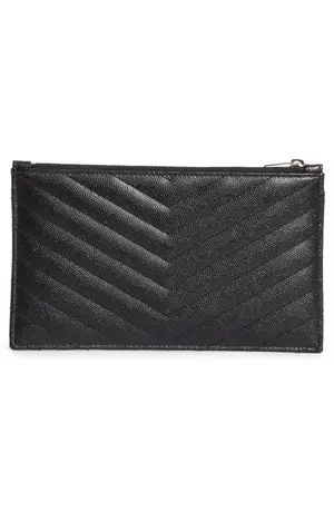 Saint Laurent Monogram Matelassé Leather Pouch