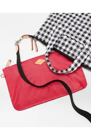 Mz Wallace Small Sutton Deluxe Tote - Black/white Gingham