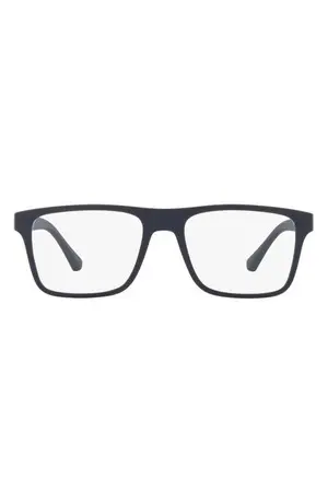 Emporio Armani 54mm Rectangle Eyeglasses - Blue
