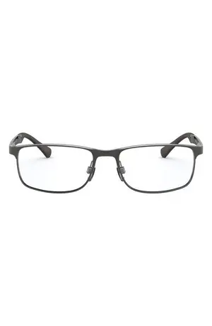 Emporio Armani 54mm Rectangle Eyeglasses One-color