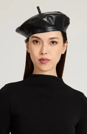 Eugenia Kim Carter Leather Beret