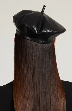 Eugenia Kim Carter Leather Beret