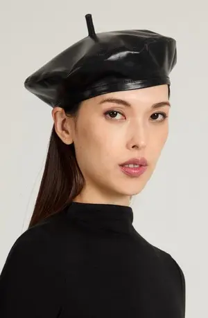 Eugenia Kim Carter Leather Beret