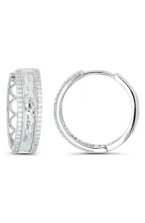 LULEA Cubic Zirconia Hoop Earrings