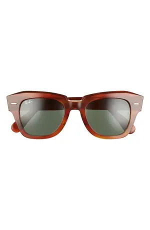 Ray-ban Ray-Ban State Street Square Sunglasses Havana Brown