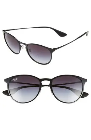 Ray-ban Erika Round Sunglasses - Black