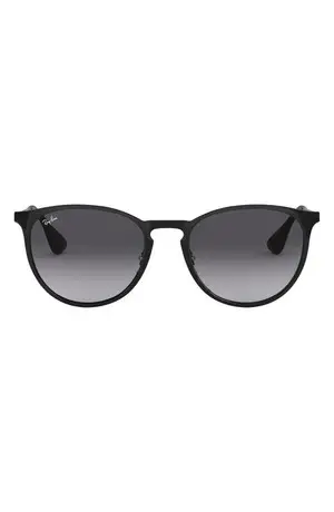Ray-ban Erika 54mm Round Sunglasses - Black
