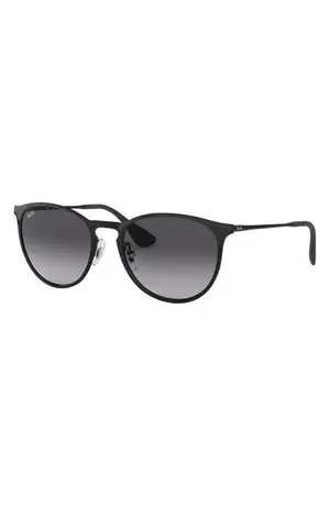 Ray-ban Erika 54mm Round Sunglasses - Black