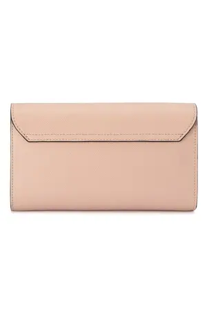 OLGA BERG Faux Leather Envelope Clutch - Blush