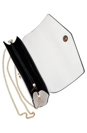 OLGA BERG Faux Leather Envelope Clutch