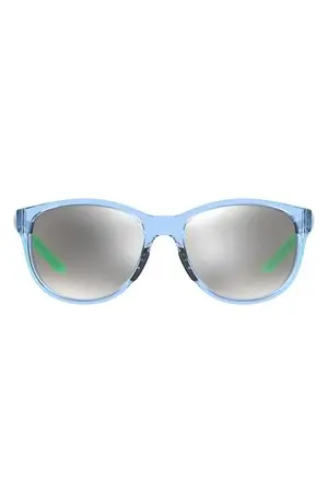 Under Armour 57mm Mirrored Round Sunglasses - Azure