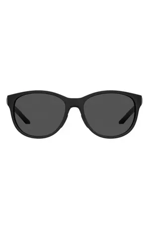 Under Armour Under Armour 57mm Mirrored Round Sunglasses Black