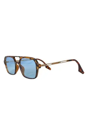 FIFTH & NINTH Jordan 60mm Aviator Sunglasses - Torte/blue