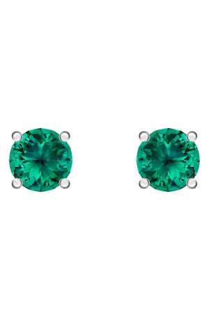 SWAROVSKI Swarovski Stilla Crystal Stud Earrings Cz Emerald