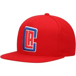 Mitchell & Ness La Clippers Team Ground Snapback Hat - Red