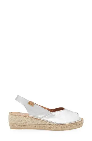 TONI PONS Bernia Espadrille Wedge - Plata