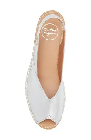 TONI PONS Bernia Espadrille Wedge - Plata