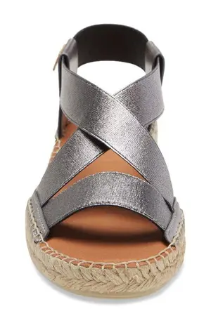 TONI PONS Eire Wedge Sandal - Acer Steel Leather
