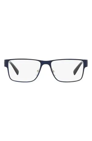Versace 55mm Rectangle Eyeglasses - Blue/ Demo Lens