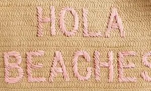BTB LOS ANGELES Hola Beaches Straw Tote