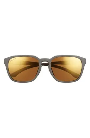 SMITH Contour 56mm Polarized Square Sunglasses Matte Gravy/bronze Mirror