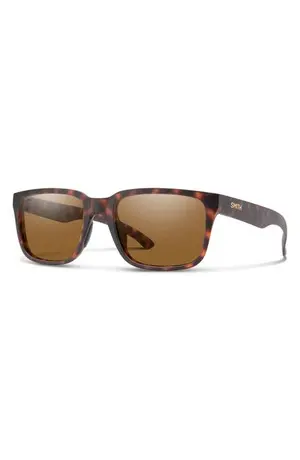 SMITH Headliner 55mm Rectangle Sunglasses - Matte Tort/chromapop Brown