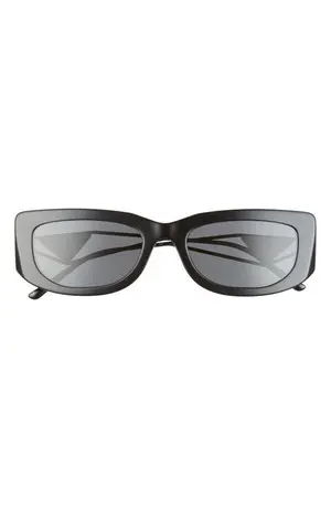 Prada 53mm Rectangle Sunglasses Black