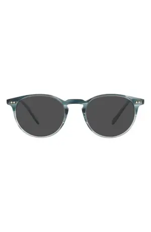 Oliver Spencer Oliver Peoples Riley 49mm Round Sunglasses Blue
