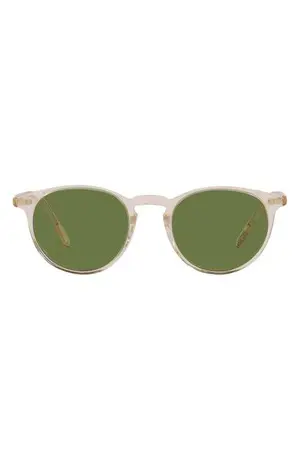 Oliver Spencer Riley 49mm Round Sunglasses