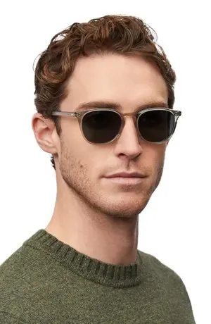 Oliver Spencer Finley Esquire 51mm Square Sunglasses - Grey