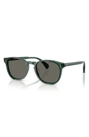 Oliver Spencer Finley Esquire 51mm Square Sunglasses - Translucent Dark Teal