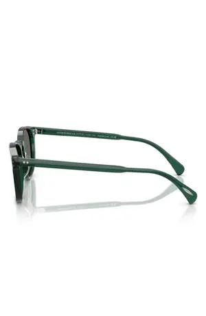 Oliver Spencer Finley Esquire 51mm Square Sunglasses - Translucent Dark Teal