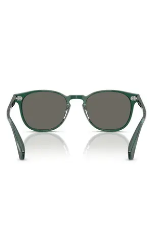 Oliver Spencer Finley Esquire 51mm Square Sunglasses - Translucent Dark Teal